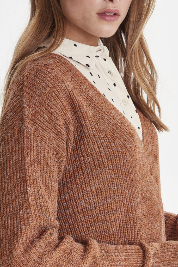 ICHI MARAT V-NECK SWEATER - Anthonys Fashion