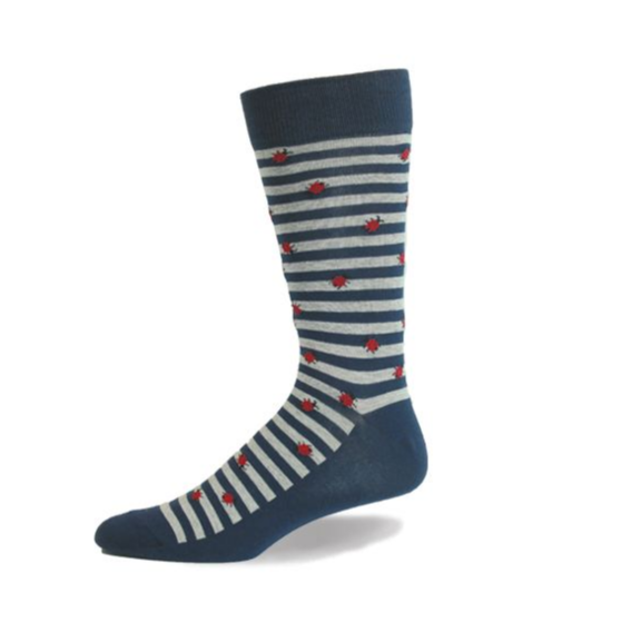 STRIPED LADY BUG SOCKS - Anthonys Fashion